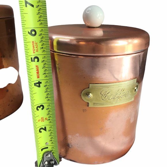 Antique | Kitchen | Vintage Antique Copper Canister Storage Container ...